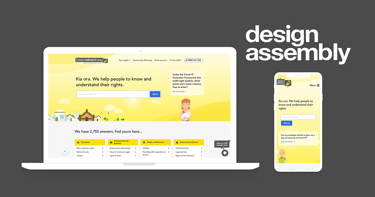CAB website featured by Design Assembly