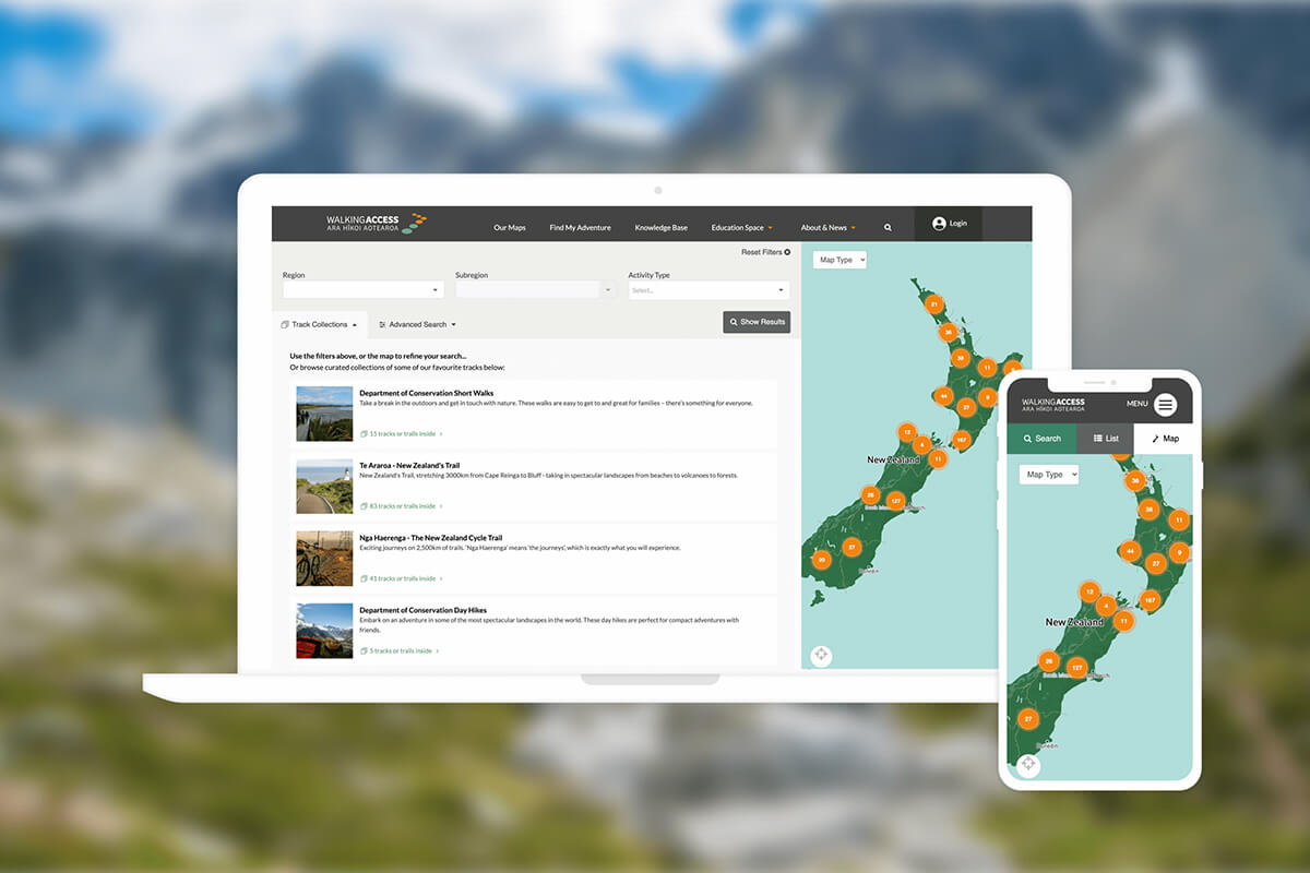 NZ Walking Access Commission | Website Tool | Project