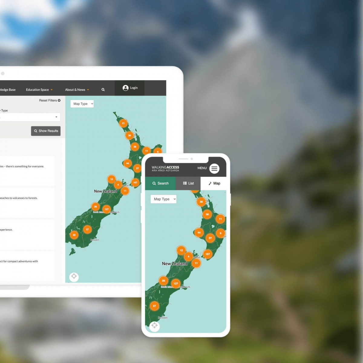 NZ Walking Access Commission | Website Tool | Project