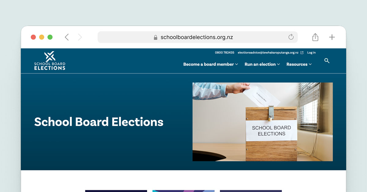 NZSBA’s School Board Elections Site