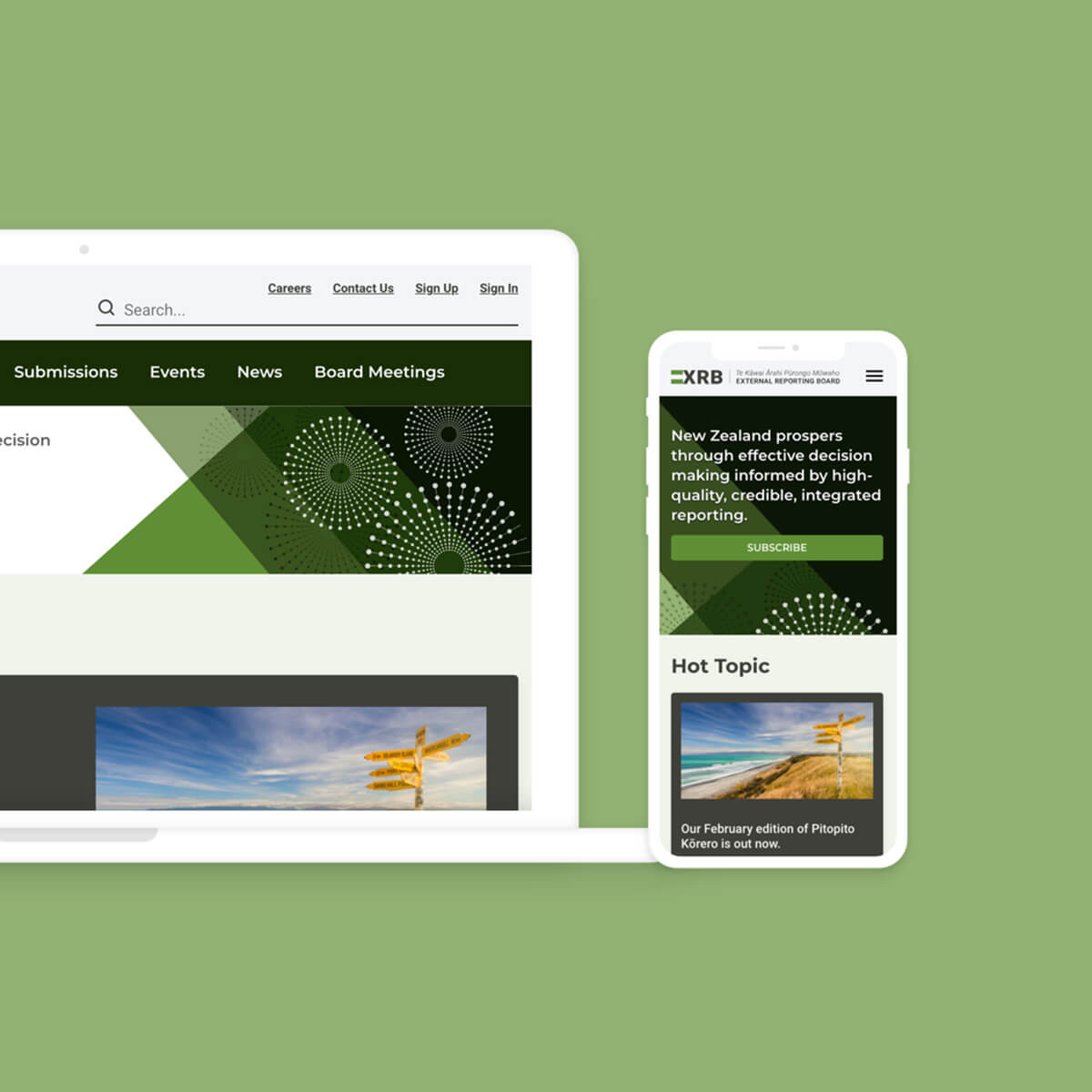 External Reporting Board | XRB | Website Design | Development